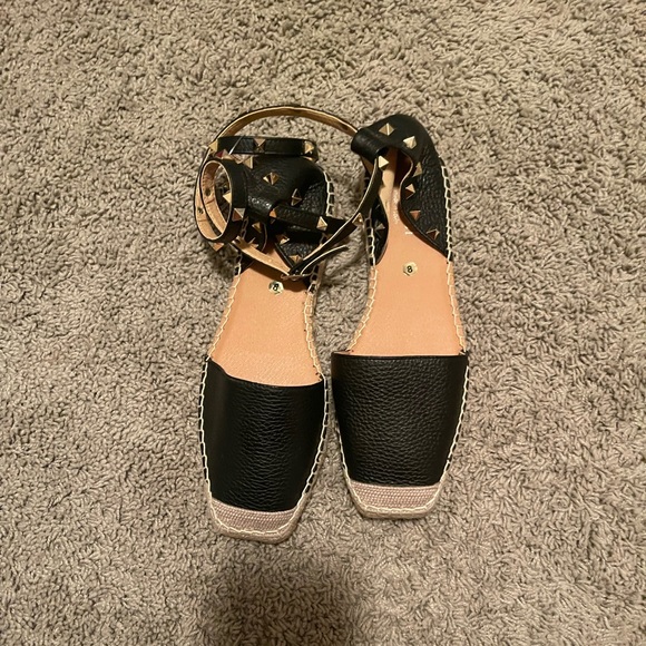 maypol | Shoes | Maypol Black Espadrilles Flat Sandals | Poshmark